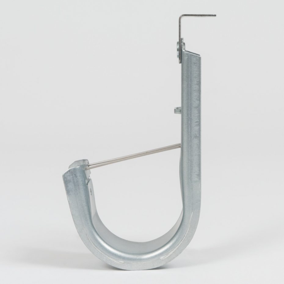 ICC Ceiling Mount J Hook 2” with Retainer Clip - Galvanized Steel Cable ...