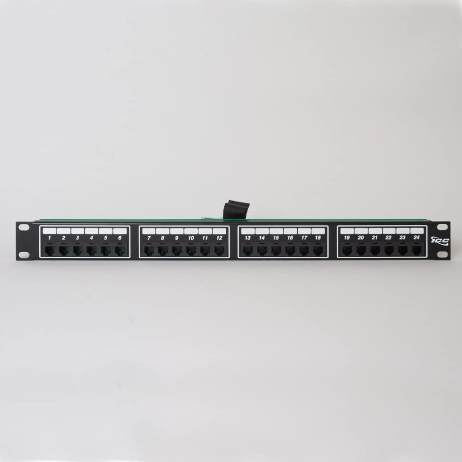 ICC Voice 8P2C Telco Patch Panel with 24 Ports, Rear Female Telco ...