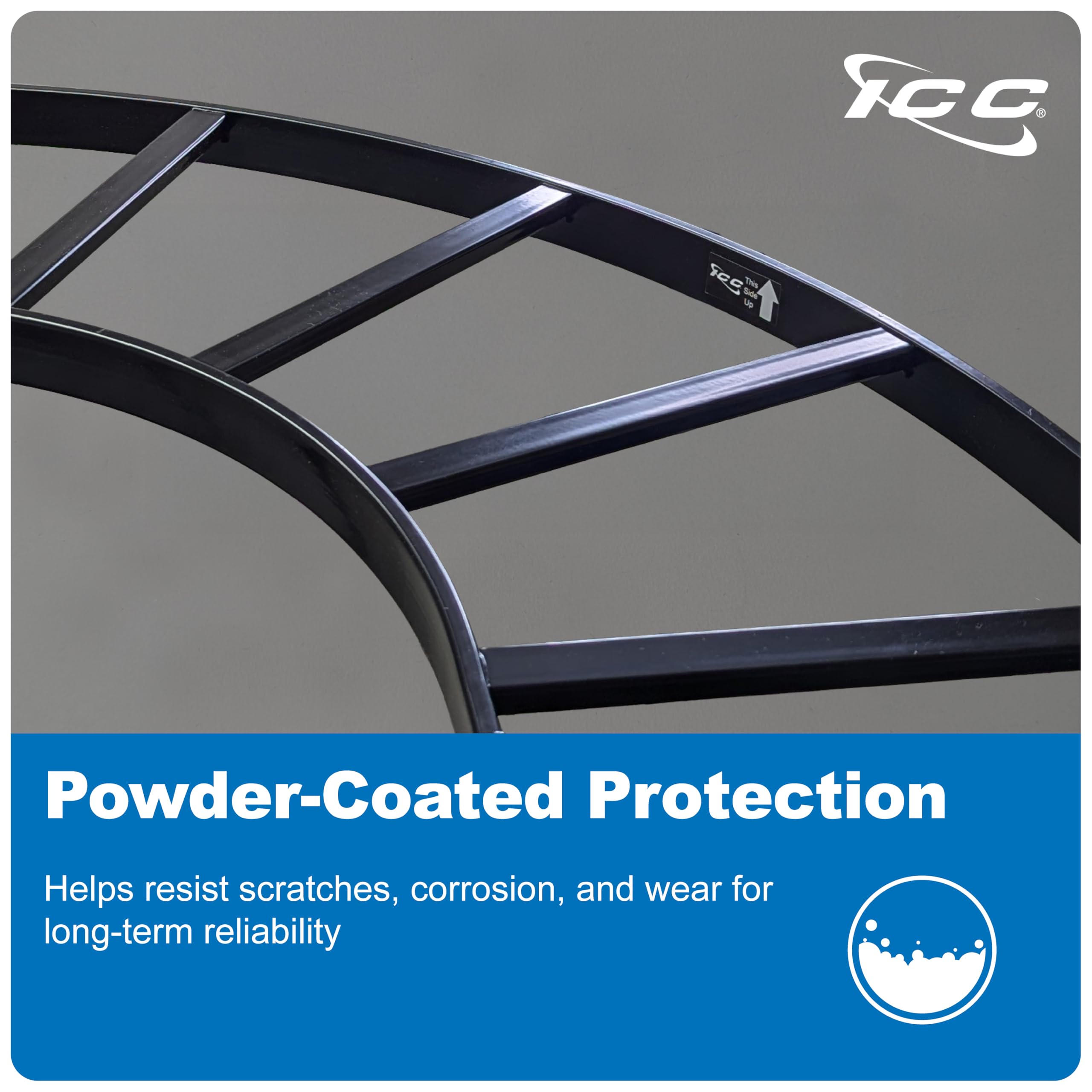 ICC Ladder Rack Cable Runway 90-Degree Flat Turn – 16-Gauge Steel ...
