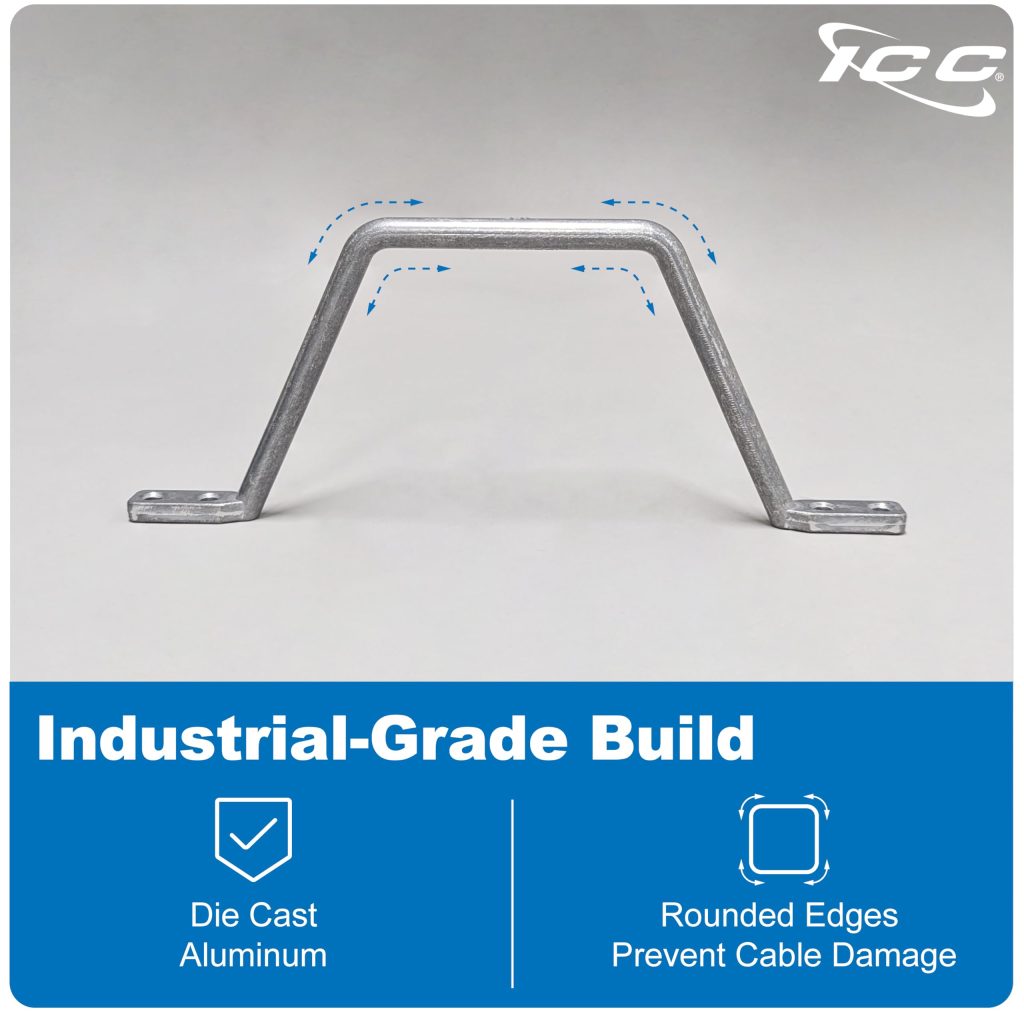 ICC 3" Metal Cable Distribution D Ring – Horizontal & Vertical Wall ...