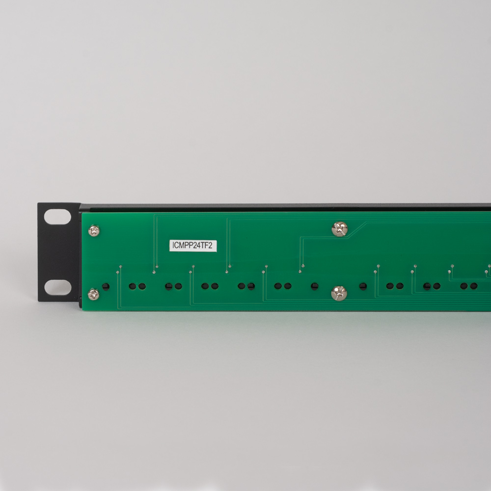 Voice 8P2C Patch Panel with Female Telco in 24 Ports and 1 RMS - ICC