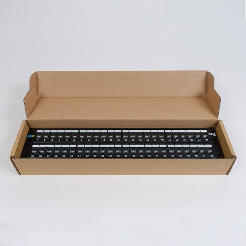 CAT6A UTP Patch Panel in 110 Type with 48 Ports and 2 RMS - ICC