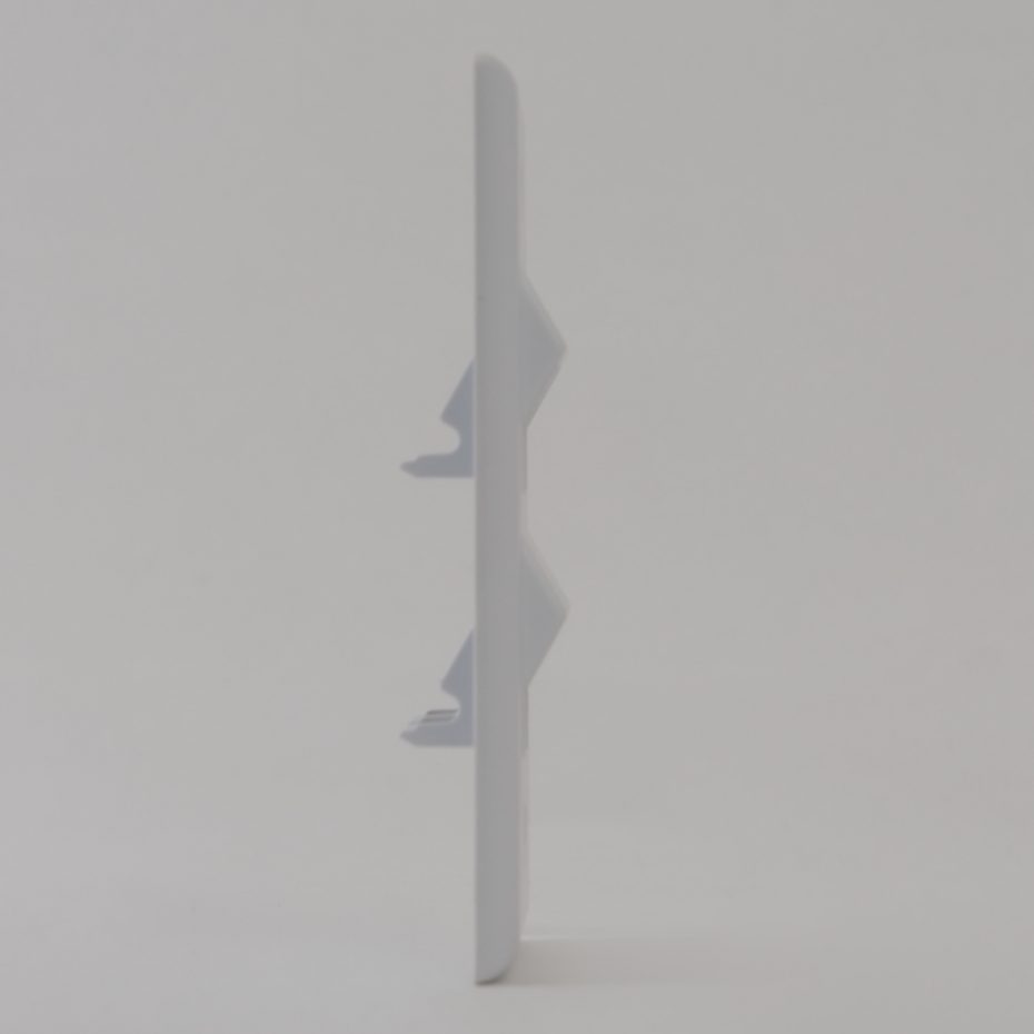 Angled Faceplate with 4-Angled Ports for EZ®/HD Style in Single Gang - ICC