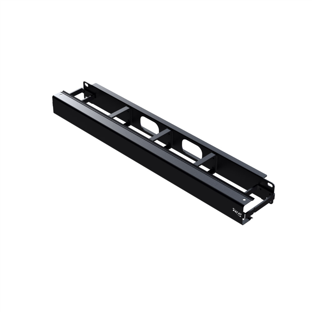 Metal Vertical and Horizontal Ring Panel with Cover in 1 RMS - ICC