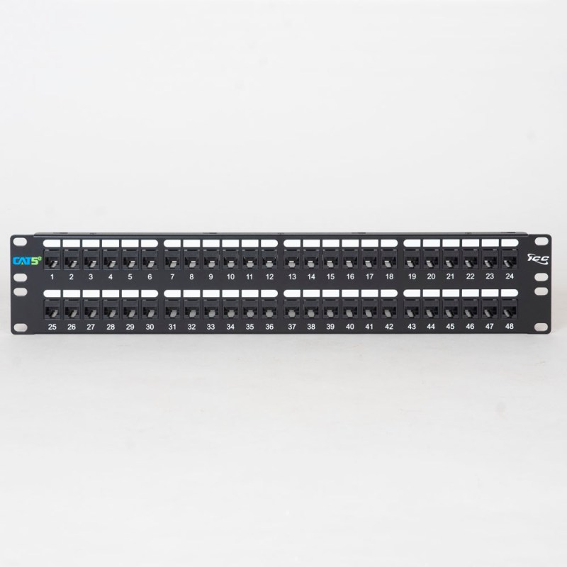 CAT5e Feed-Through Patch Panel for 48 Ports in 2 RMS - ICC