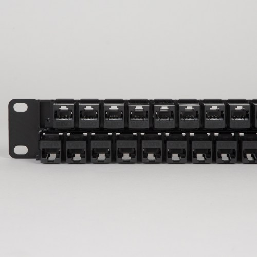 CAT6 Feed-Through Patch Panel with 48 Ports and 1 RMS - ICC