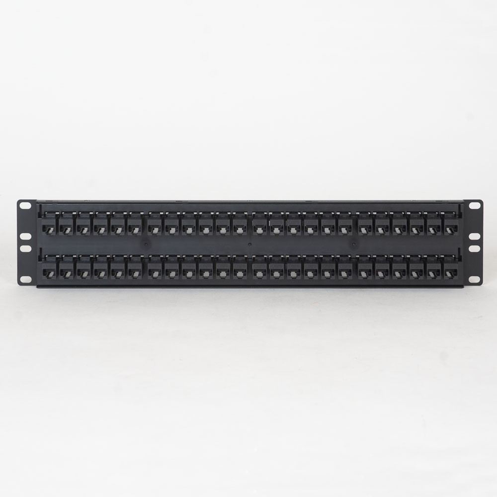 CAT6 Feed-Through Patch Panel with 48 Ports and 2 RMS - ICC