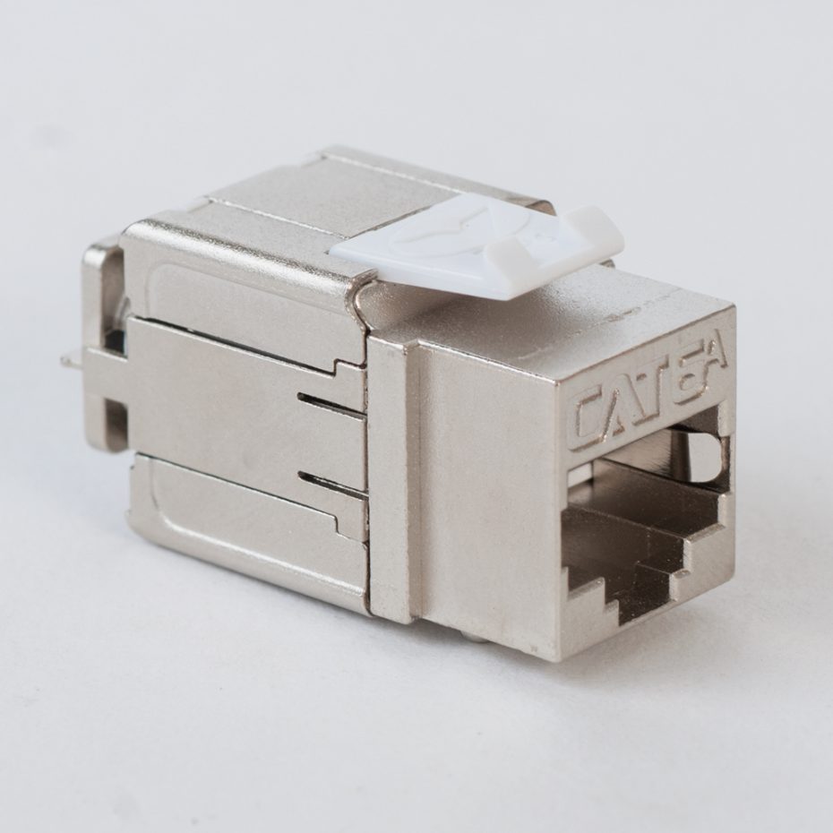 ICC 24-Port CAT6A Keystone Shielded 1U Patch Panel with CAT6A Shielded ...