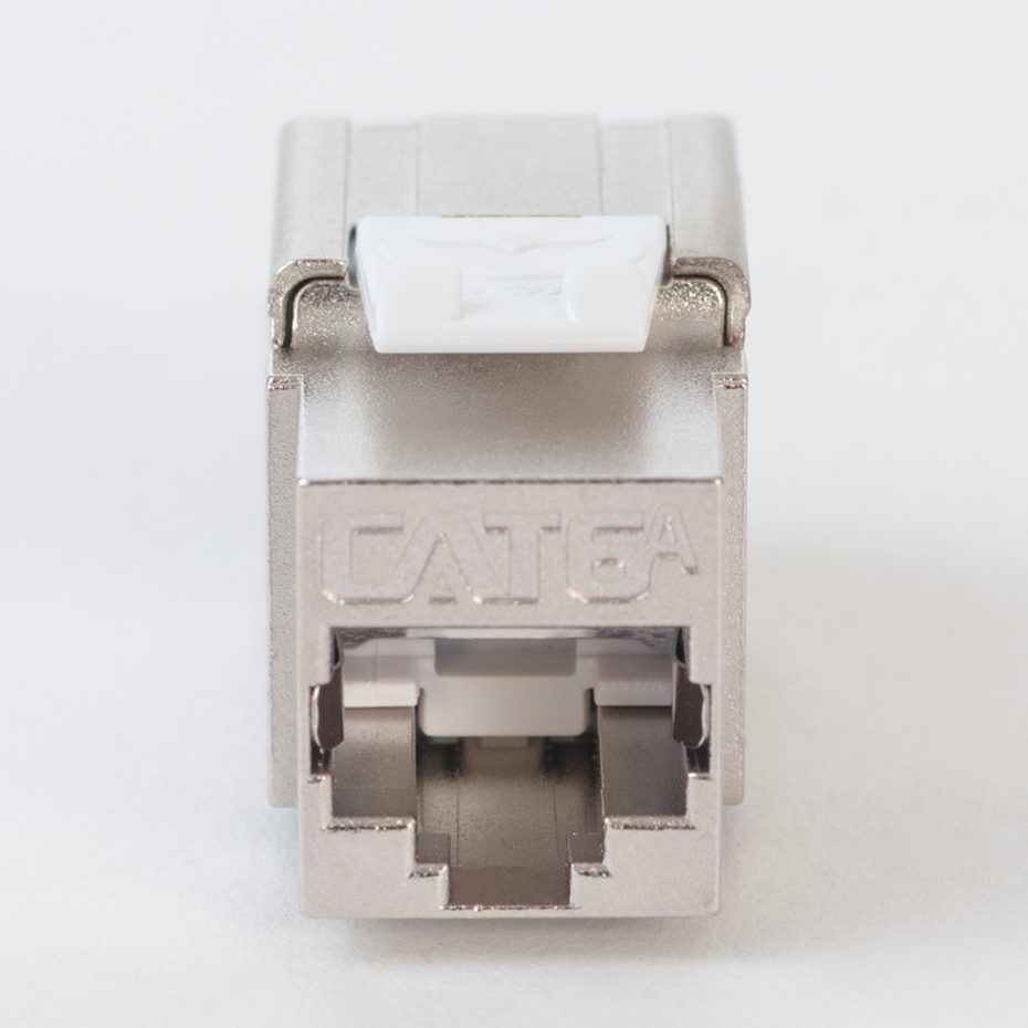 ICC Shielded FTP CAT6A Keystone Jack with Slim Profile 180 Degree Punch ...