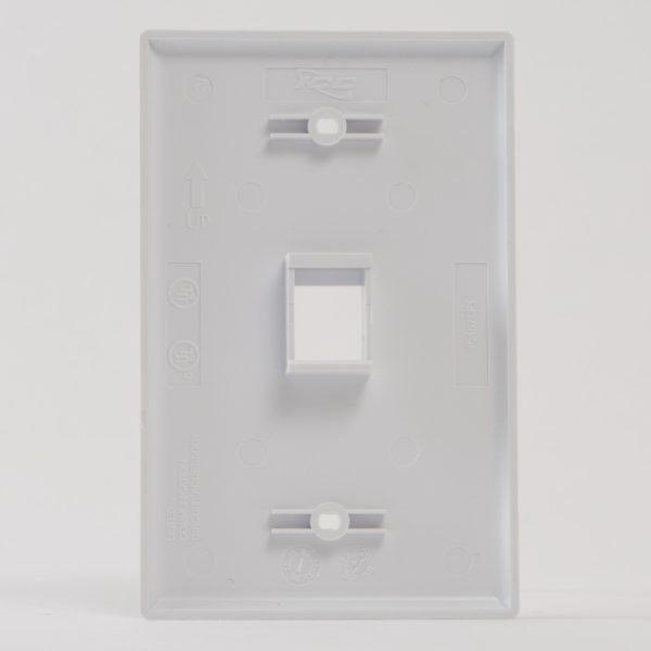 Classic Oversized Faceplate with 1 Port in Single Gang - ICC