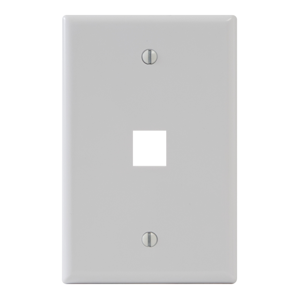 Classic Oversized Faceplate with 1 Port in Single Gang - ICC