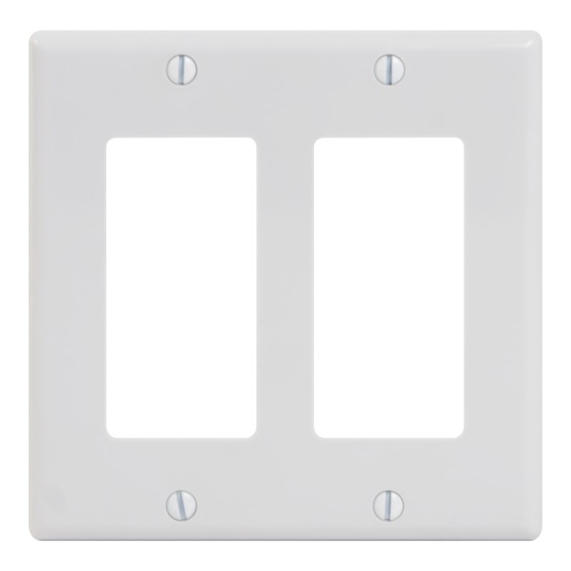 Decorex Faceplate with Two Insert Spaces in Double Gang - ICC