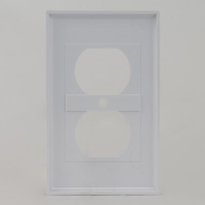 ICC Duplex Receptacle Outlet Wall Plate, Single Gang, Gloss White, UL ...