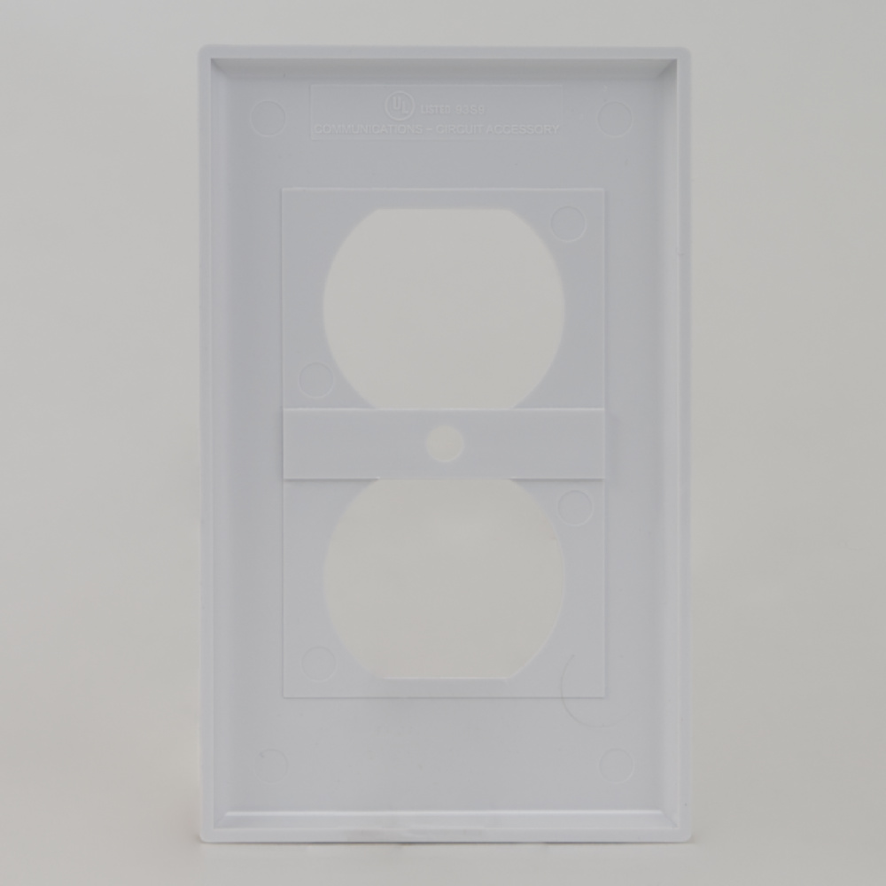 Electrical Faceplate with 2 Ports in Single Gang and White - ICC