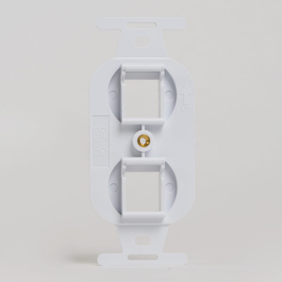 ICC 2-Port Electrical Insert, Duplex-Style Wall Plate Insert for ...