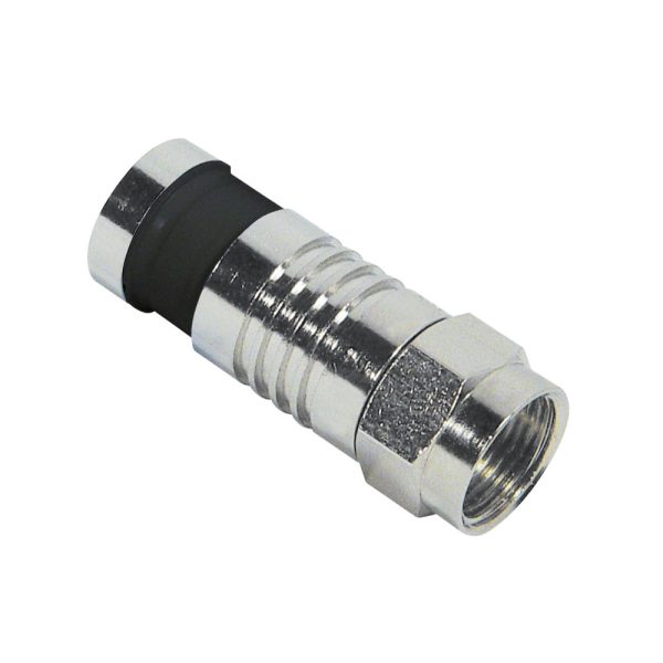 F-Type Compression Connector for RG-6 Cable in 100 Pack - ICC