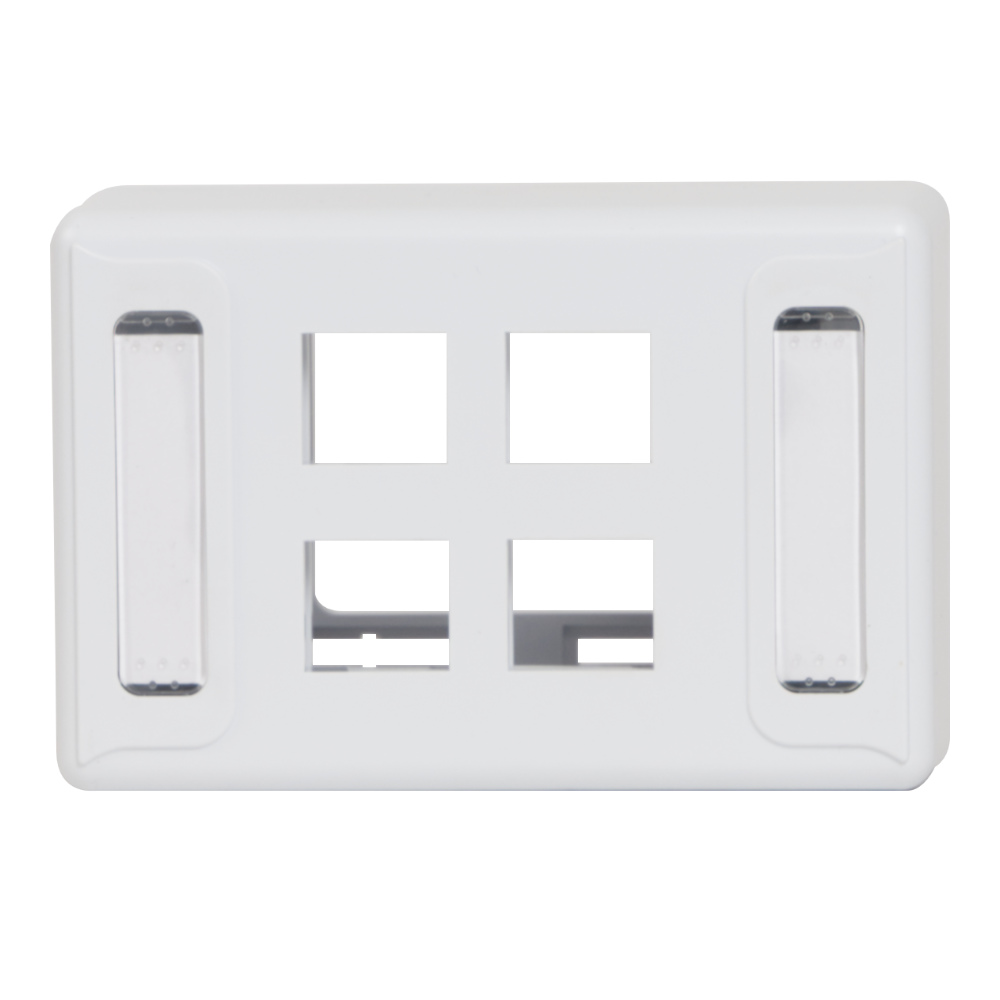 Furniture Universal Faceplate with 4 Ports for EZ®/HD Style - ICC