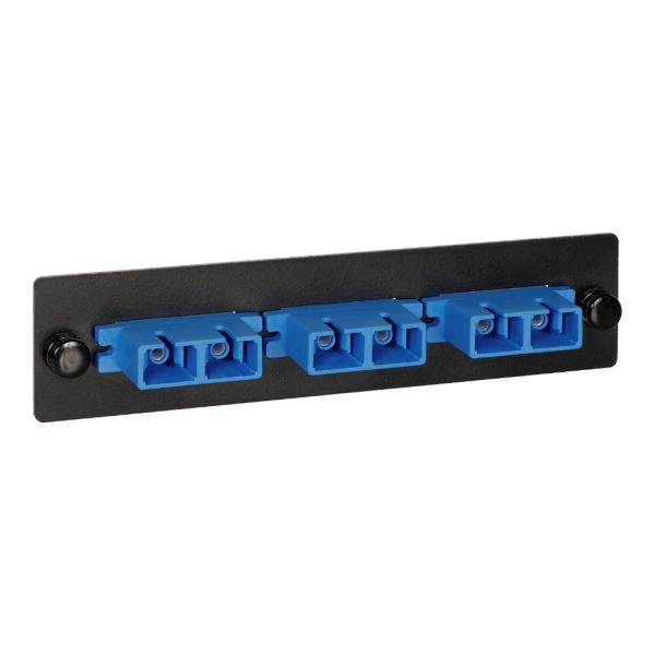 Classic SC-SC Fiber Optic LGX Compatible Adapter Panel with Blue ...