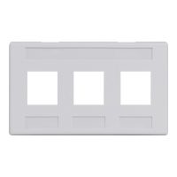 Modular Furniture Faceplate with 3 Ports for EZ®/HD Style - ICC