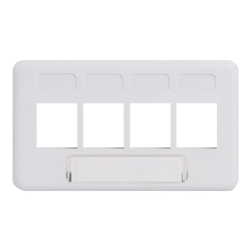 Modular Furniture Faceplate with 4 Ports for HD Style in TIA Size - ICC