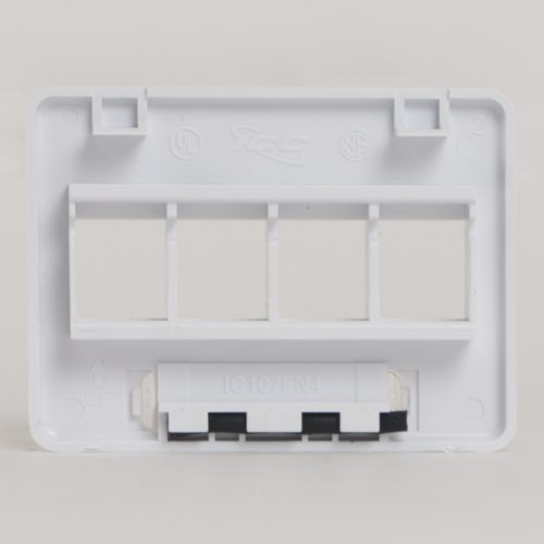 ICC 4-Port Modular Furniture Faceplate with NEMA Opening (1 Pack ...