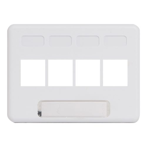 Modular Furniture Faceplate with 4 Ports for HD Style in NEMA Size - ICC
