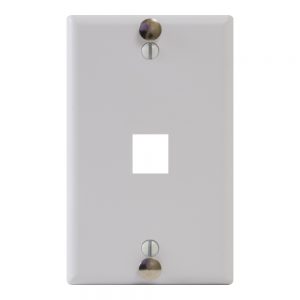 Classic Oversized Faceplate with 1 Port in Single Gang - ICC