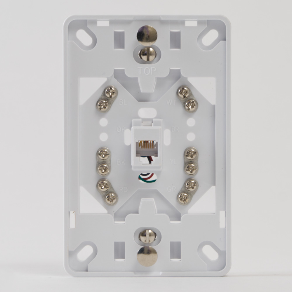 Telephone Faceplate with 6P6C - ICC