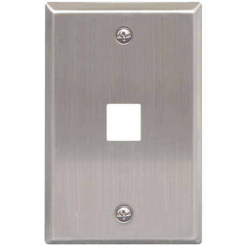 Classic Stainless Steel Faceplate with 1 Port for EZ®/HD Style in ...