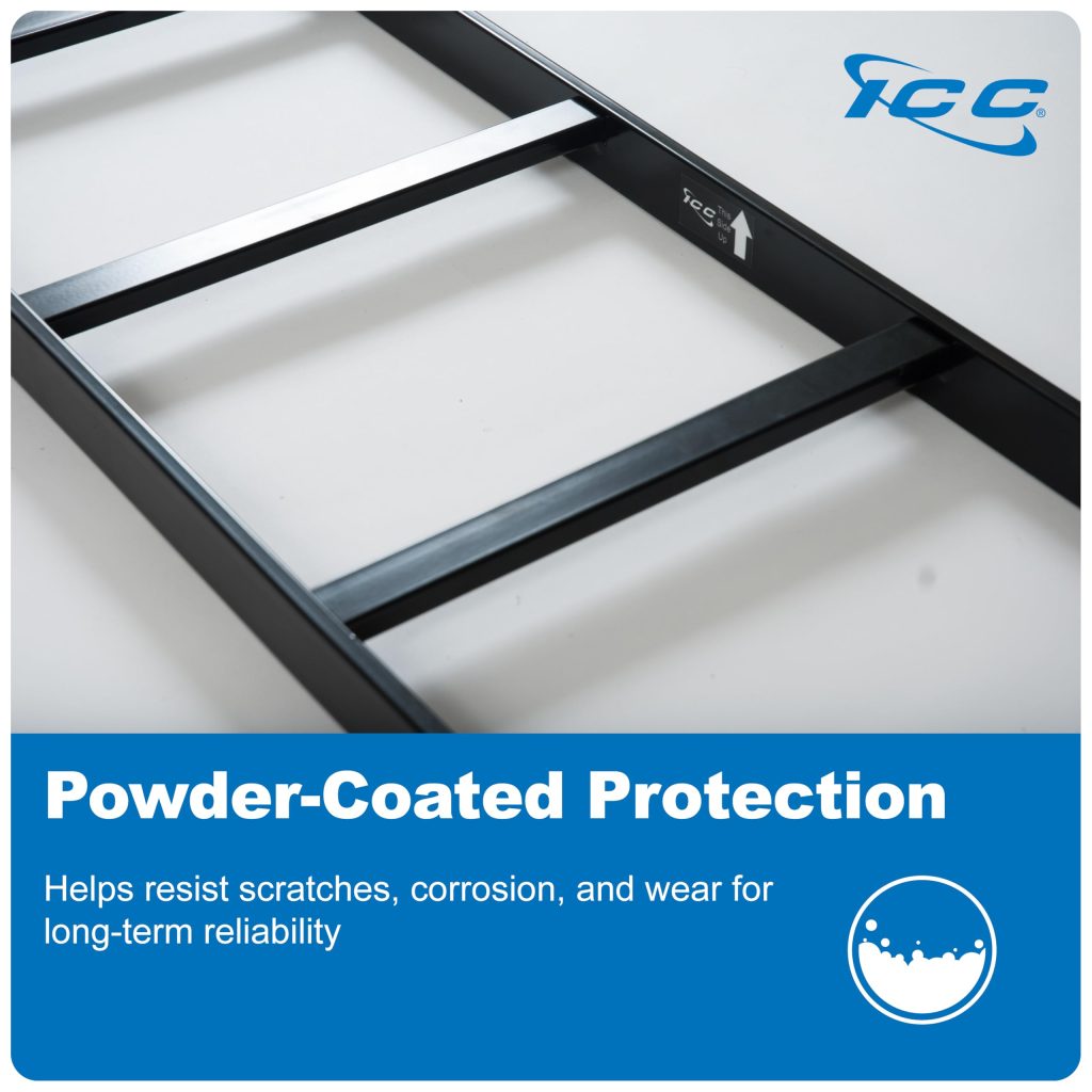 ICC Ladder Rack 7-Foot Cable Runway Straight Section – 16-gauge Steel ...