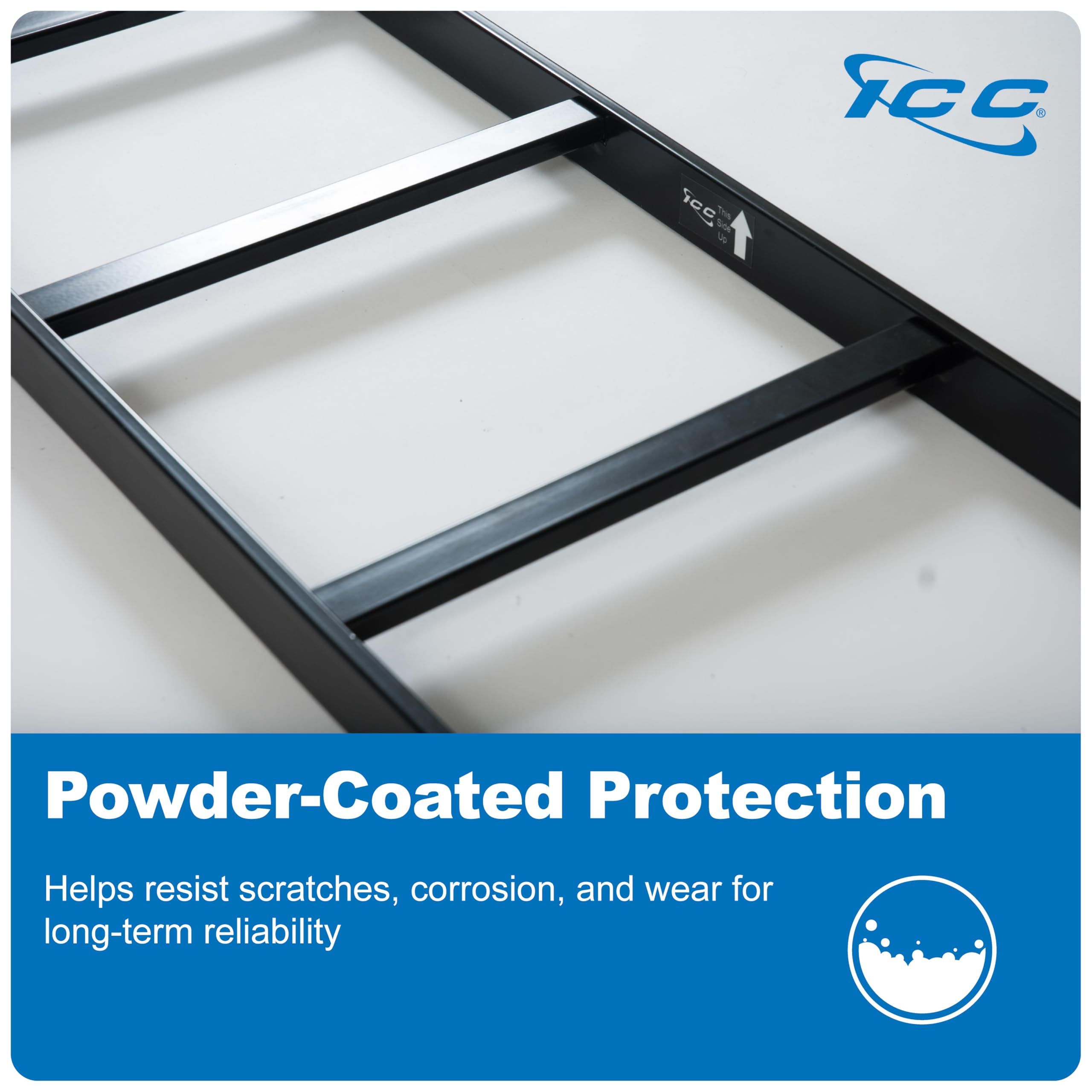 ICC Ladder Rack 7-Foot Cable Runway Straight Section – 16-gauge Steel ...