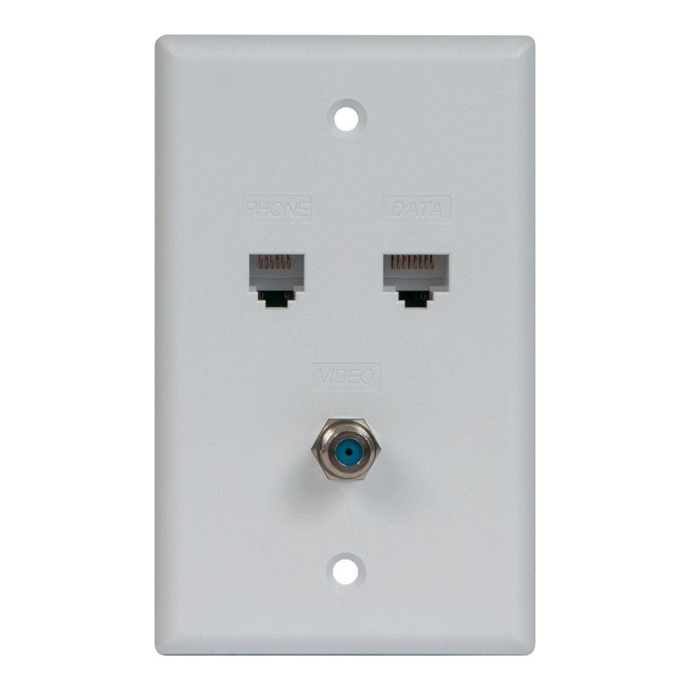 Telephone Faceplate with 6P6C - ICC