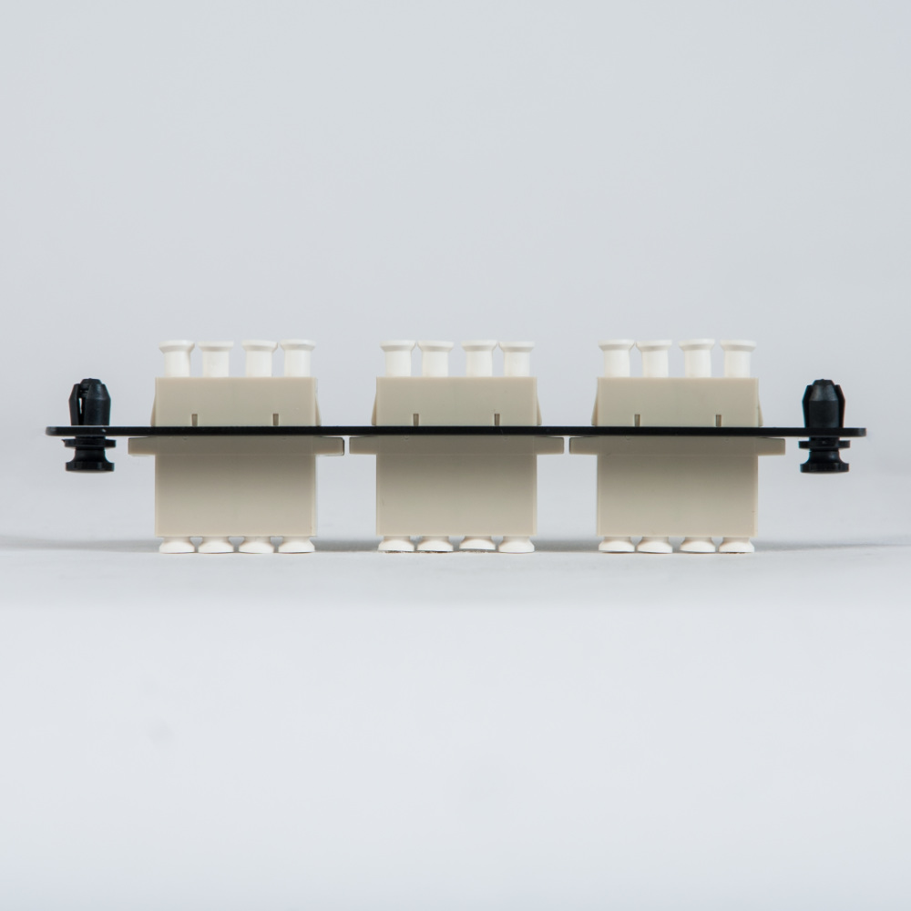 Classic LC-LC Fiber Optic LGX Compatible Adapter Panel with Beige ...