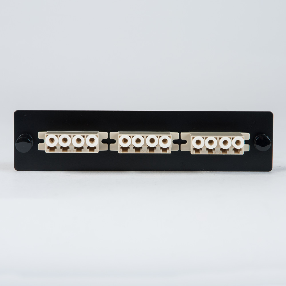 Classic LC-LC Fiber Optic LGX Compatible Adapter Panel with Beige ...