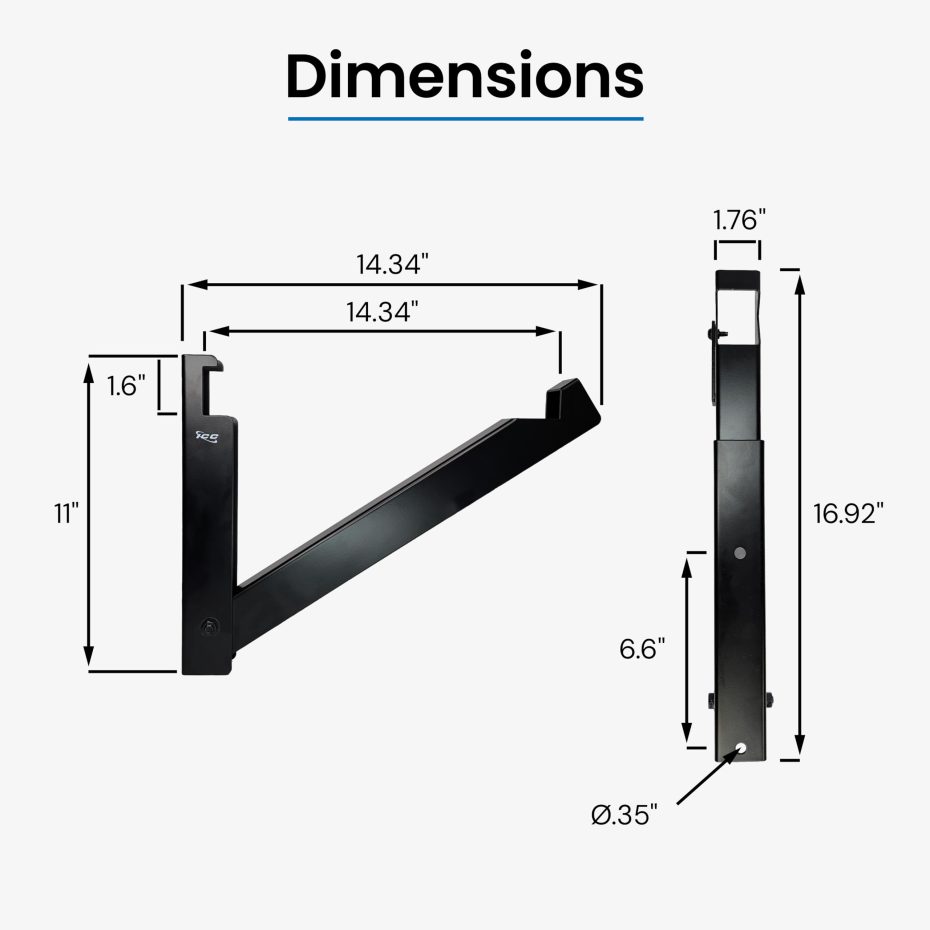 ICC Cable Runway Triangular Wall Support Kit – 6-Pack | Steel, Black ...