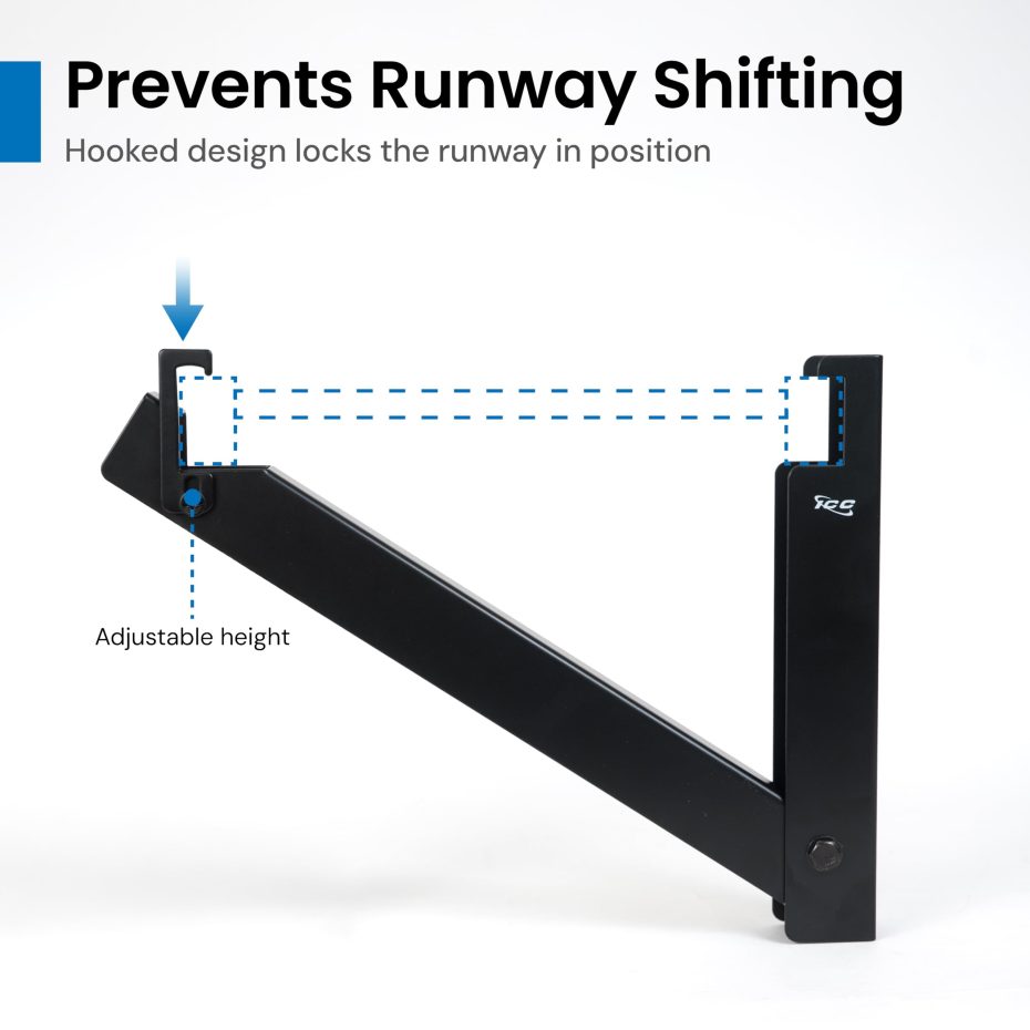 ICC Cable Runway Triangular Wall Support Kit – 6-Pack | Steel, Black ...