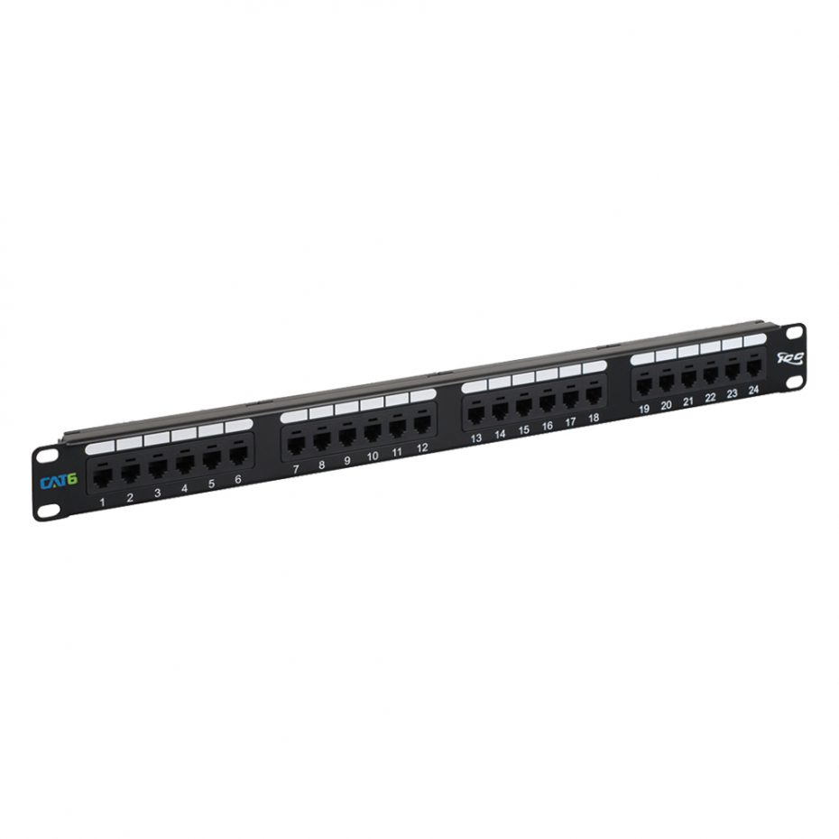 CAT6 Patch Panel with 24 Ports and 1 RMS - ICC