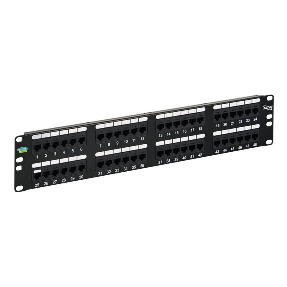 Voice USOC Patch Panel with 48 Ports and 2 RMS - ICC
