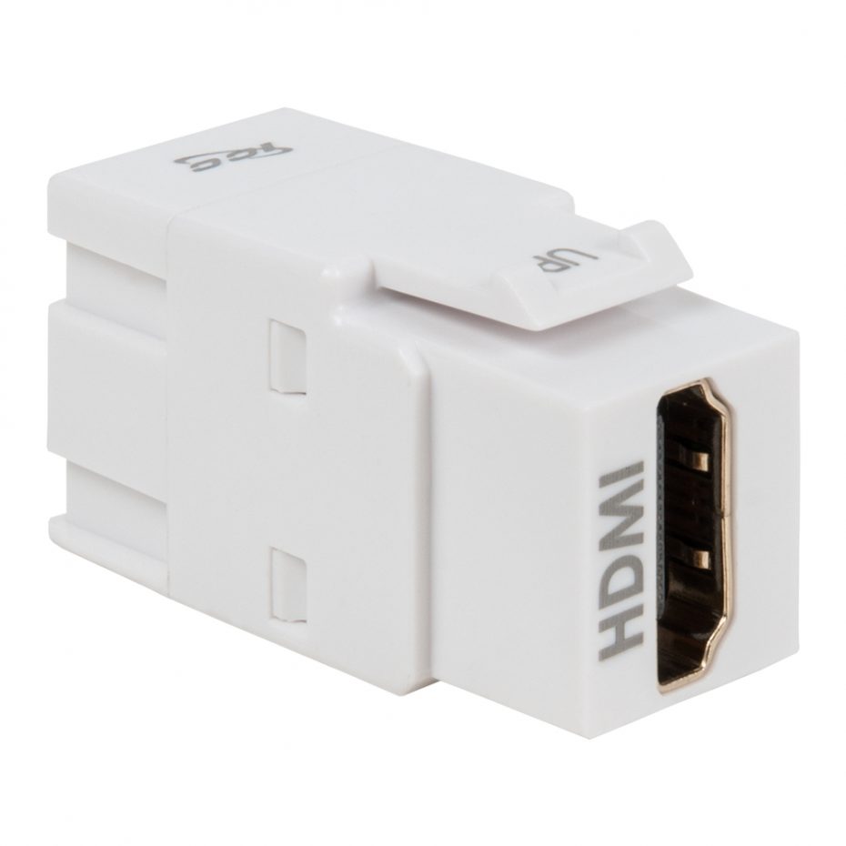 90 Degree HDMI Modular Coupler in HD Style - ICC