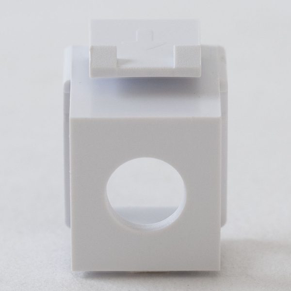 Blank Cable Feed-through Insert in White for HD Style - ICC