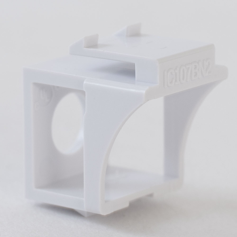 Blank Cable Feed-through Insert in White for HD Style - ICC