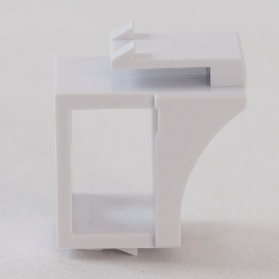 Blank Cable Feed-through Insert in White for HD Style - ICC
