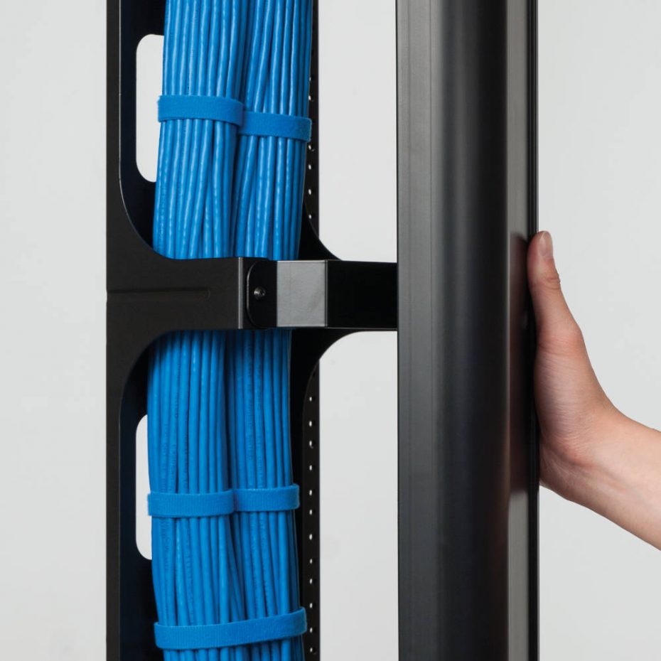 Vertical Metal Channels for 7' Rack, 6"W x 6"D x 40"H, One Set (Two 40 ...