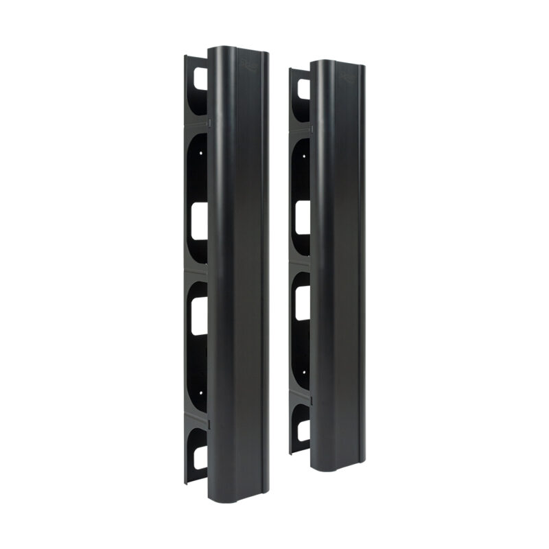 Vertical Metal Channels for 7' Rack, 6"W x 6"D x 40"H, One Set (Two 40 ...