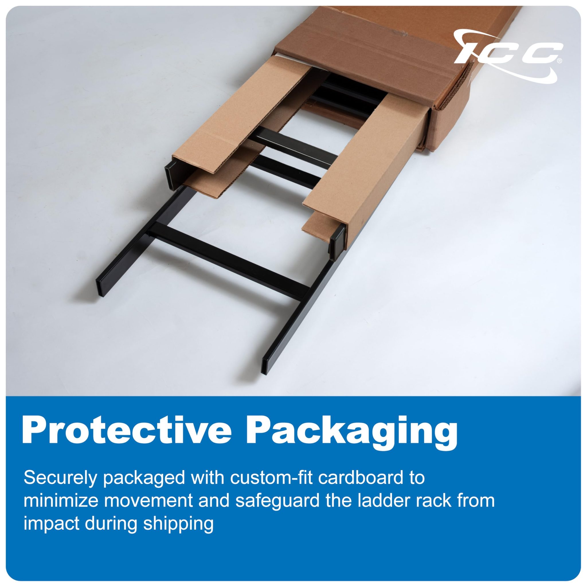 ICC Ladder Rack 5' Cable Runway Straight Section in 2-Pack with Butt ...