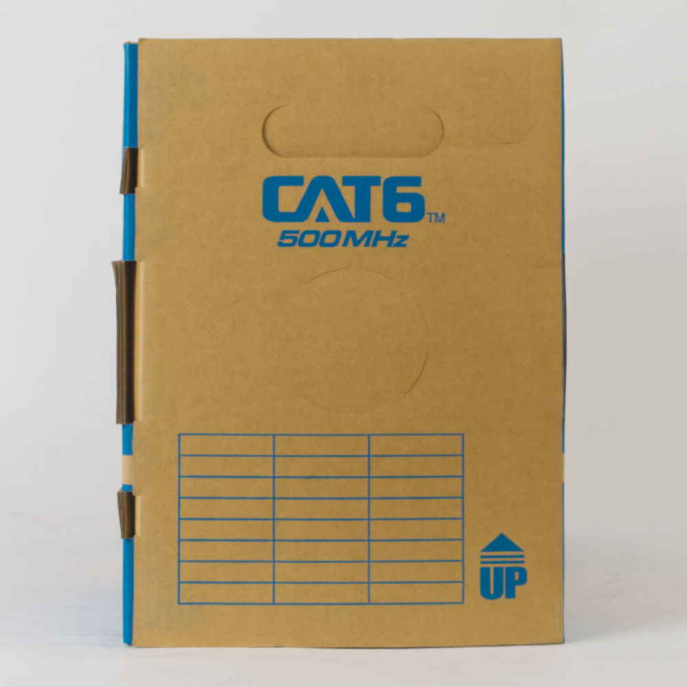 500Mhz CAT6 Bulk Cable with 23 AWG UTP Solid Wires, CMP Jacket in a ...