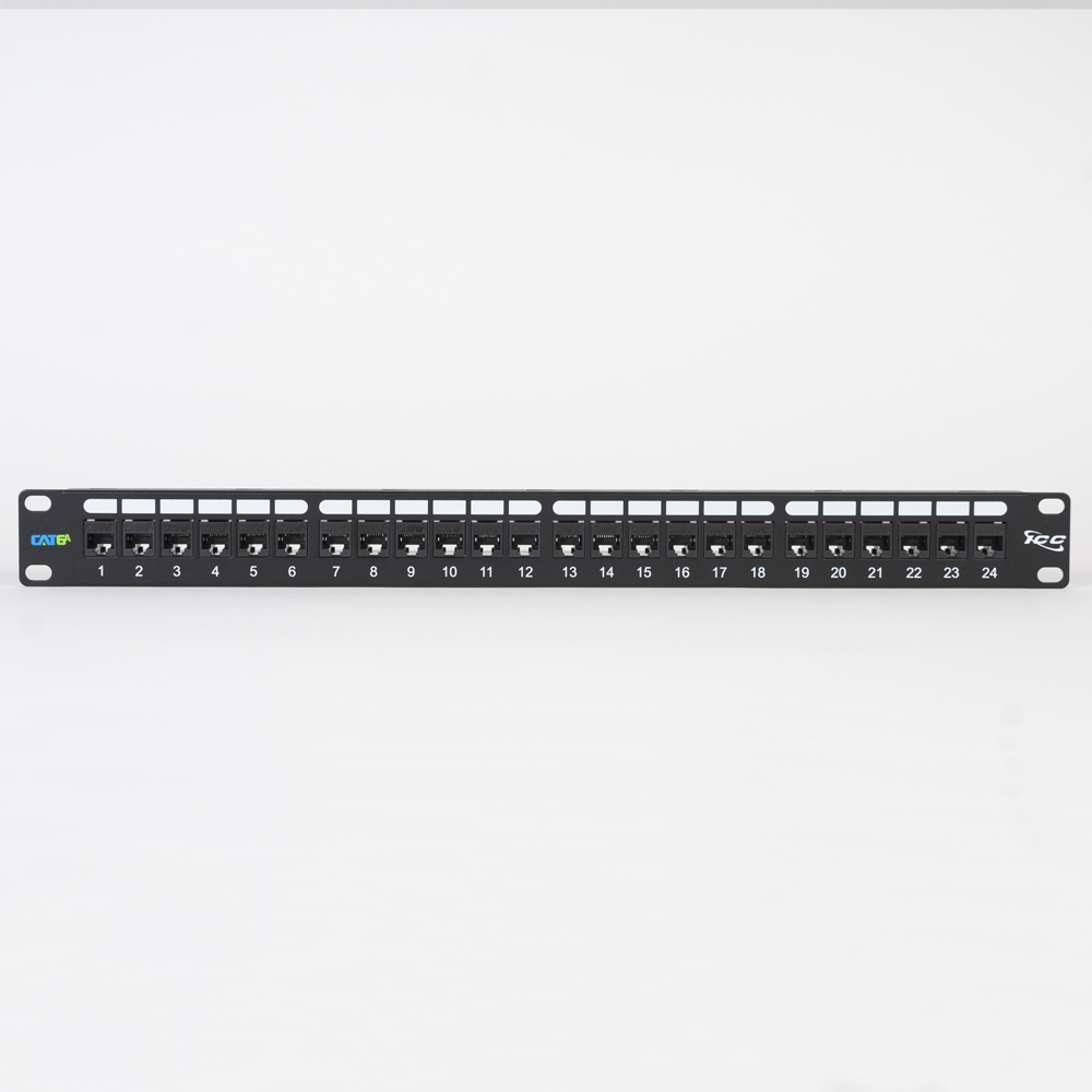 CAT6A Feed-Through Patch Panel for 24 Ports in 1 RMS - ICC