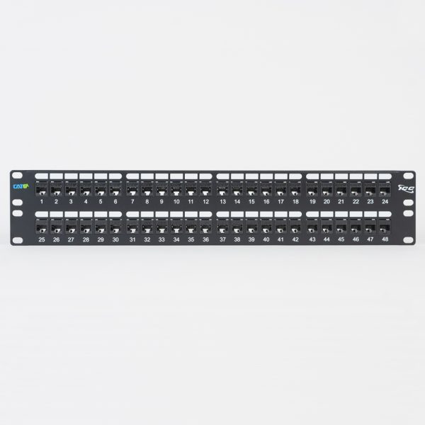CAT6A Feed-Through Patch Panel for 48 Ports in 2 RMS - ICC
