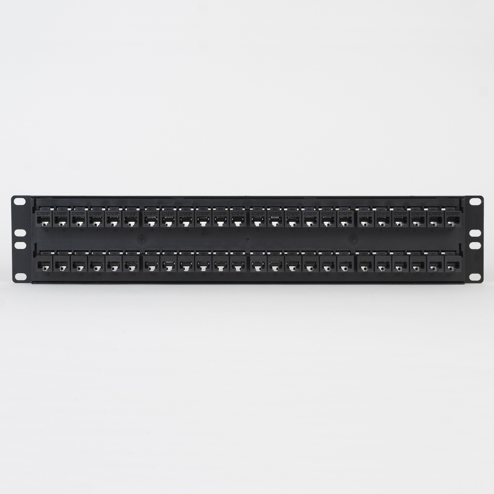 CAT6A Feed-Through Patch Panel for 48 Ports in 2 RMS - ICC