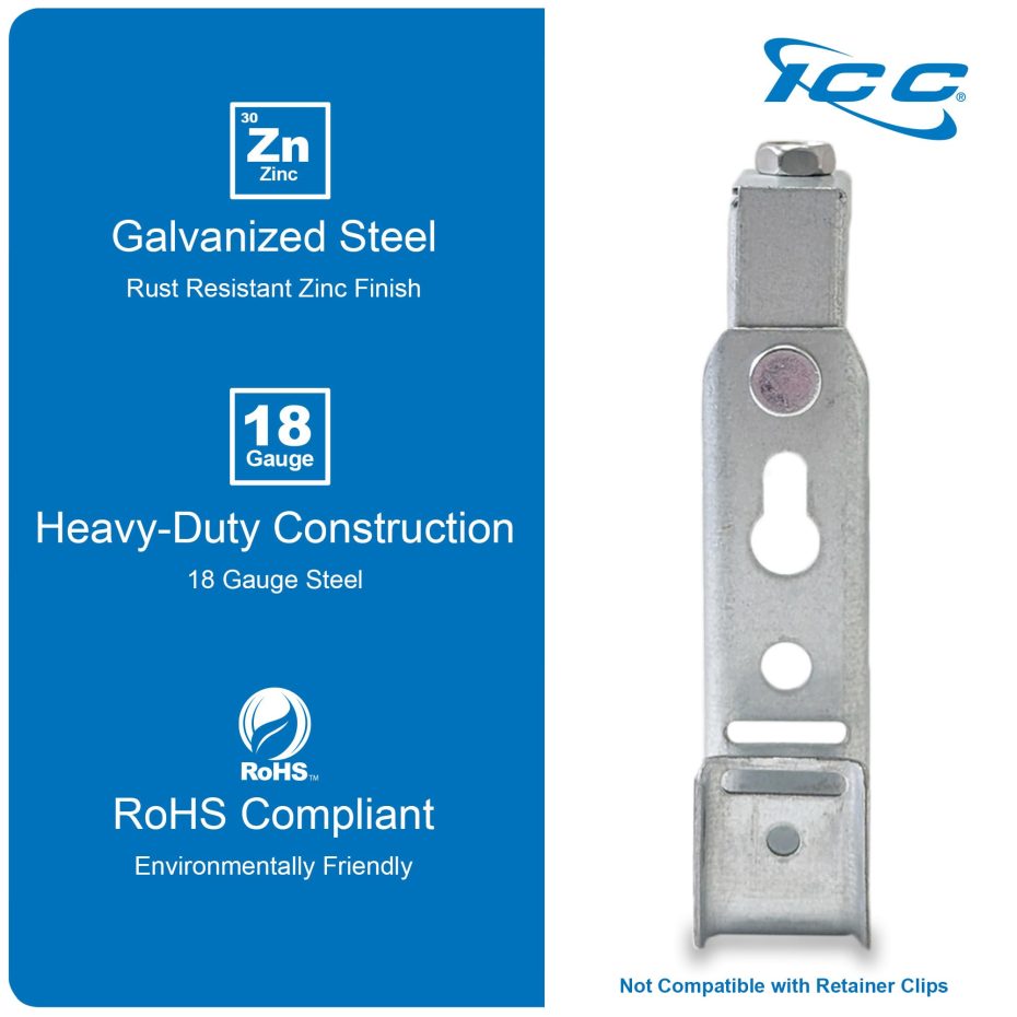 ICC Beam Clamp J Hook 3/4” Without Retainer Clip - Galvanized Steel ...